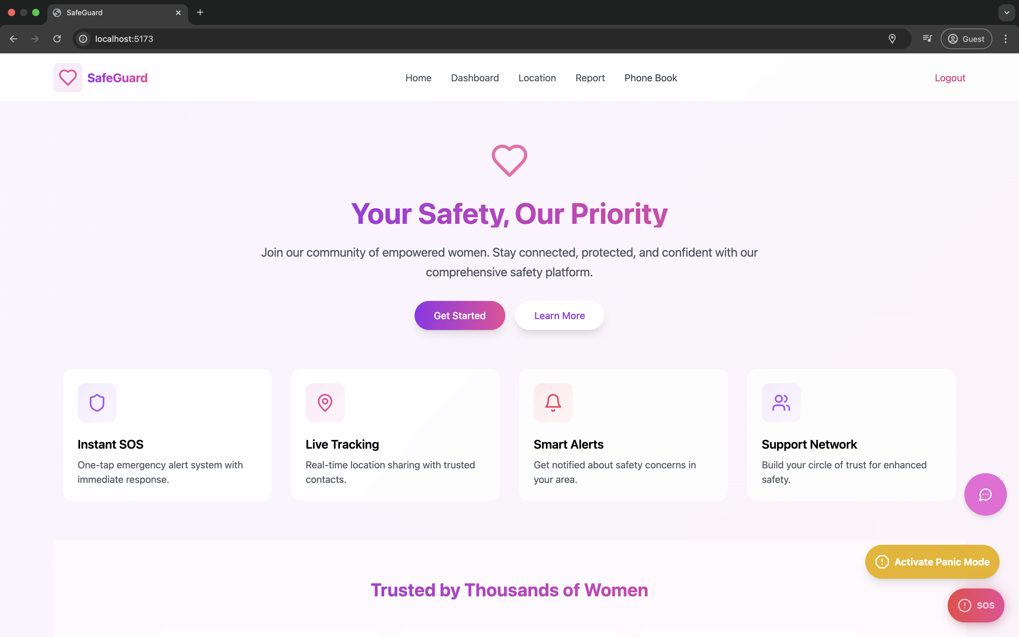 GitHub - kawodyaarachchige/safe_guard: Empowering women with safety tools and community support ...