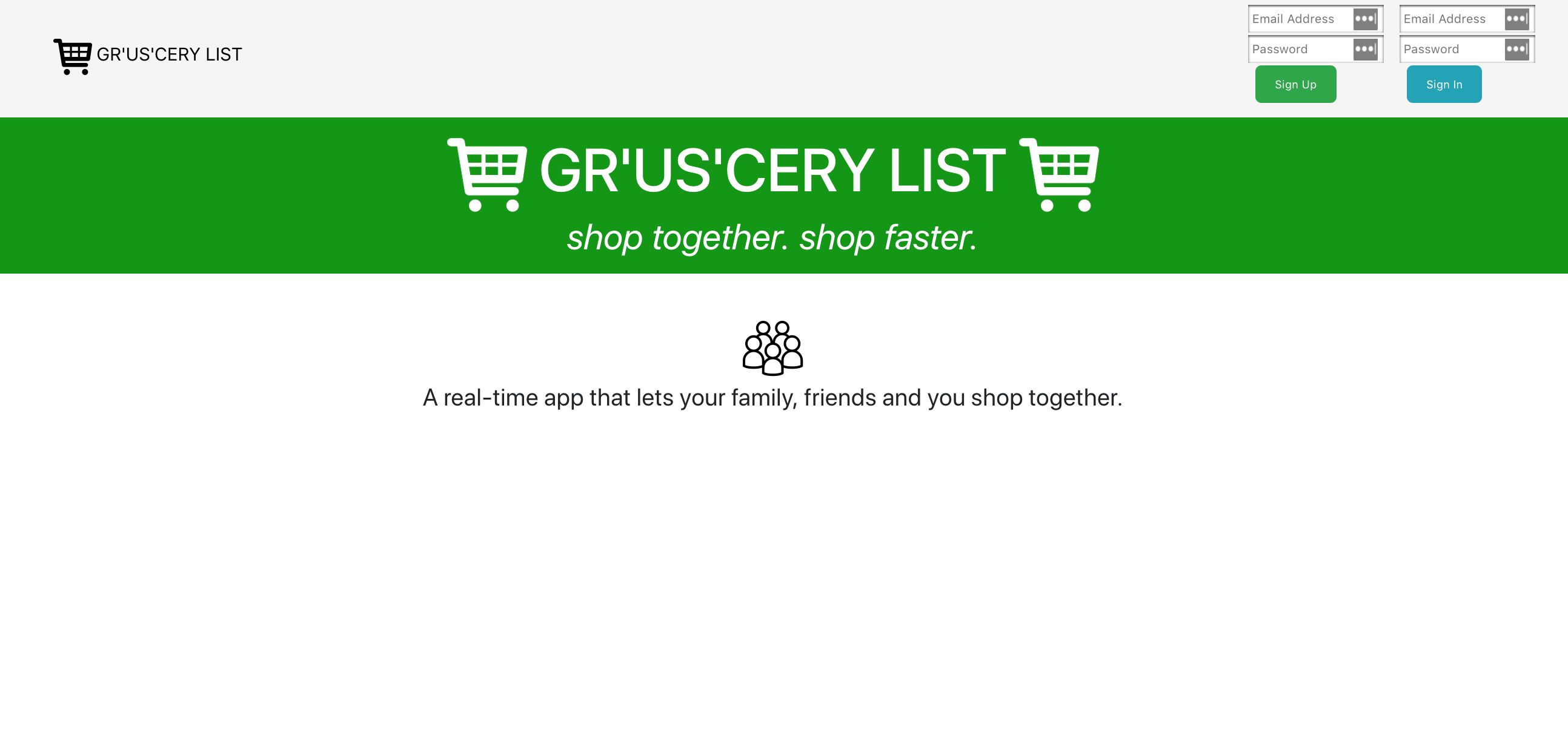 GitHub - KentonWan/gruscery-list: A grocery list web app that can be ...