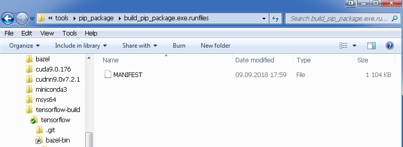 Incorrect .runfiles folder name — building from source on Windows · Issue #22186 · tensorflow ...