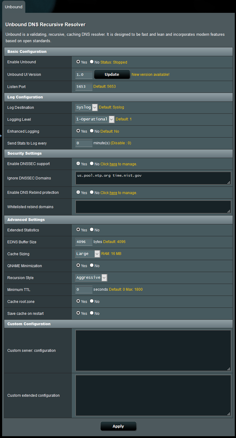 GitHub - dave14305/Unbound-Merlin-UI: ASUSWRT-Merlin Unbound User Interface