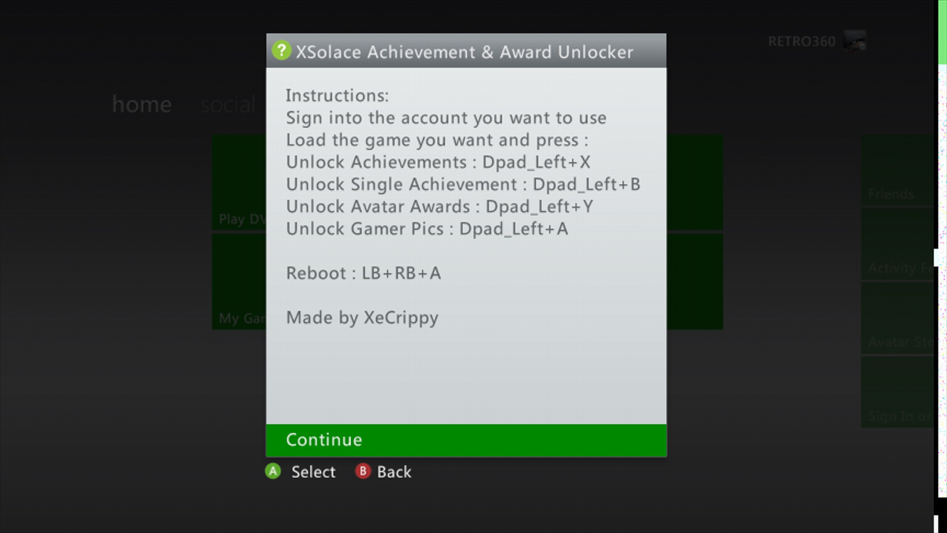 GitHub - XeCrippy/XSolaceUnlocker: Revised Achievement and Avatar Award Unlocker