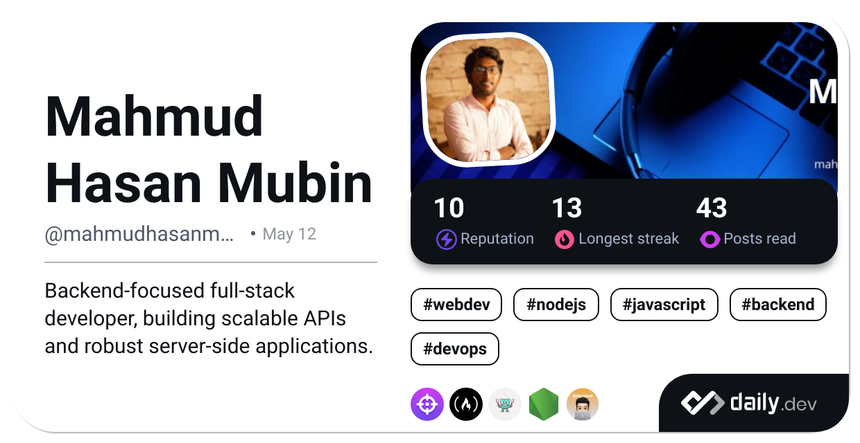MH-Mubin (Mahmud Hasan Mubin) · GitHub