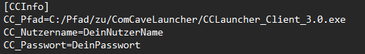 GitHub - bjoernp2000/CCMe-ComCave-Bot__Beta: [German Only] Ein Bot für den ComCave Launcher der ...