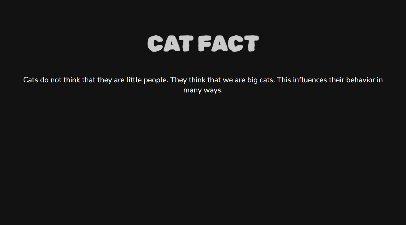 GitHub - thenabbu/Random-Cat-Fact: A simple web application that ...