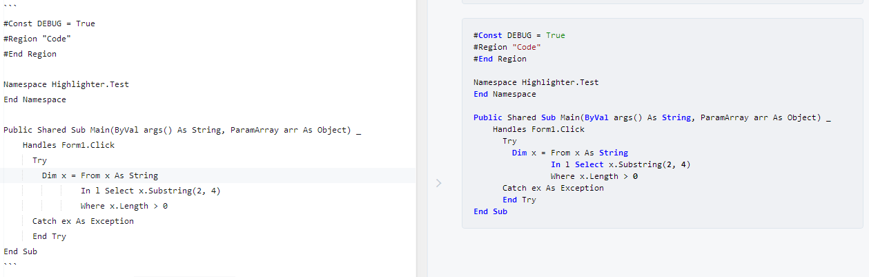 Syntax Highlighting support for Visual Basic · Issue #219 · benweet/stackedit · GitHub