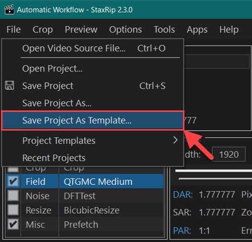 How to set up a simple multithreaded QTGMC template for AviSynth · staxrip/staxrip Wiki · GitHub