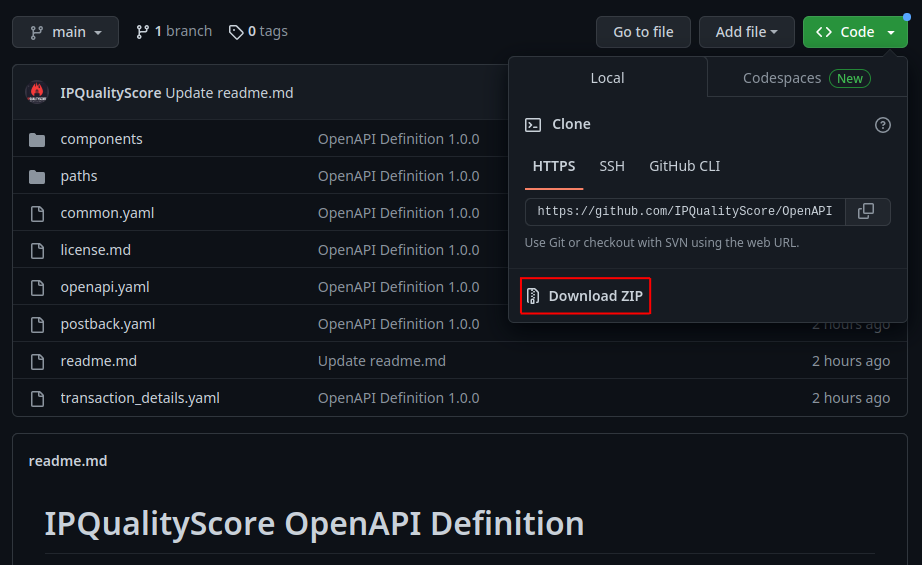 GitHub - IPQualityScore/OpenAPI