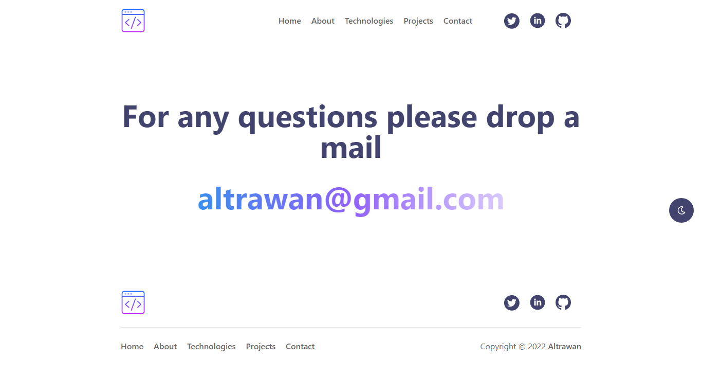 GitHub - altrawan/portofolio: Simple Developer Portofolio built using React.js
