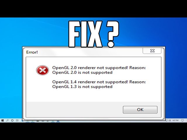 OpenGL Fix Tool for Windows · GitHub