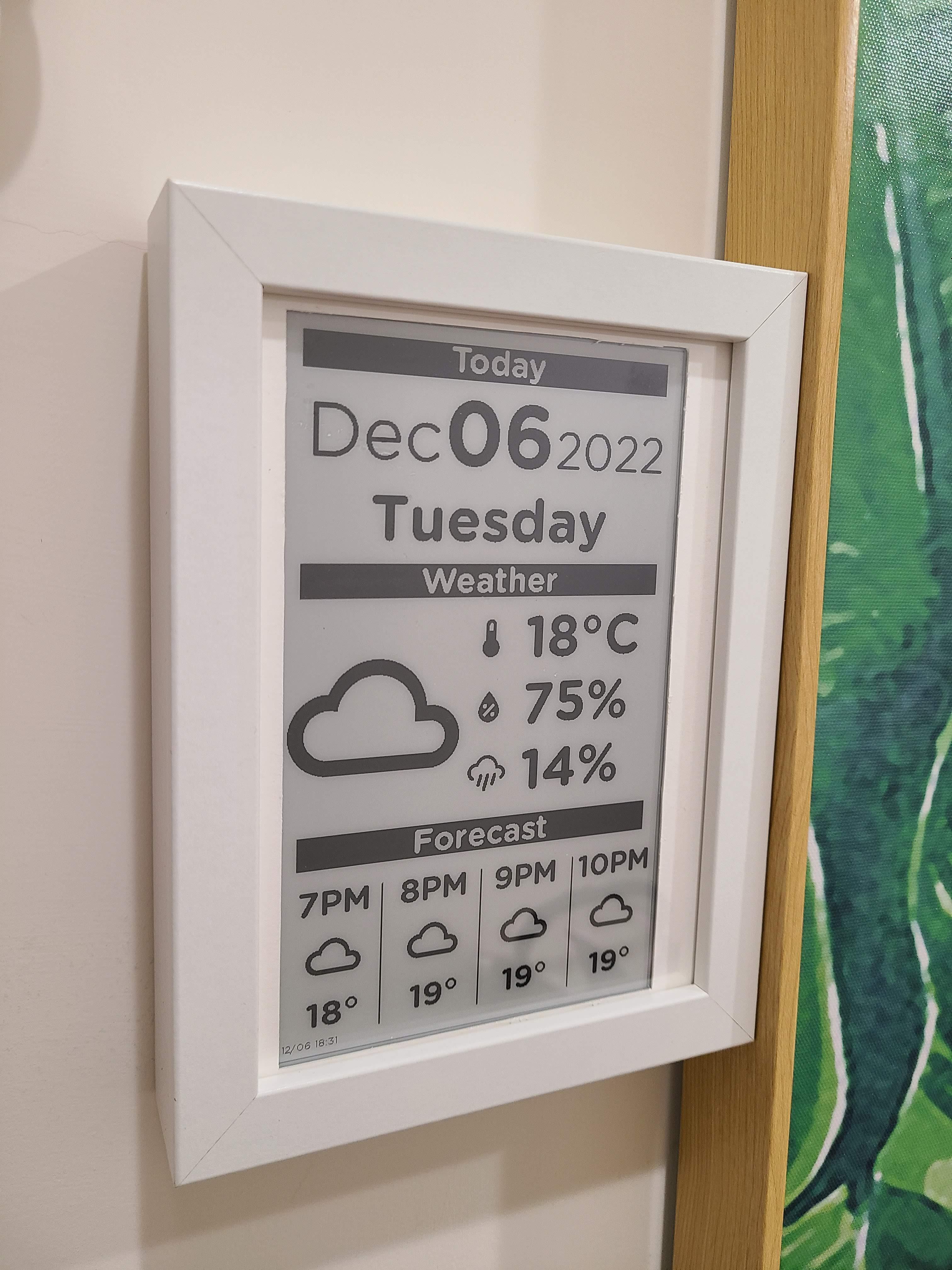 GitHub - xangin/eink-weather-board: e-ink weather forecast by using ...