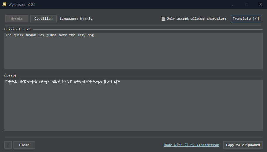 GitHub - AlphaNecron/Wynntrans: Translator for Wynncraft.