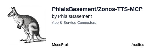 GitHub - PhialsBasement/Zonos-TTS-MCP: MCP server that allows Claude to have a voice.