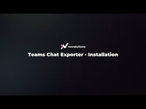 GitHub - novalutions/teams-chat-exporter: Export your Team Chats with ...