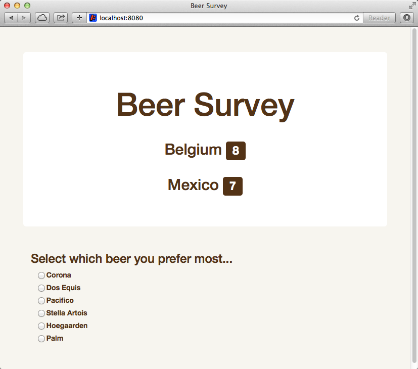 GitHub - telrod/beer-survey: Angular, nodejs, mysql web app for voting ...
