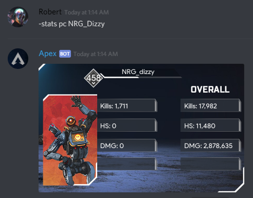 GitHub - treboryx/Apex: Apex Legends Discord Bot with graphical player stats!