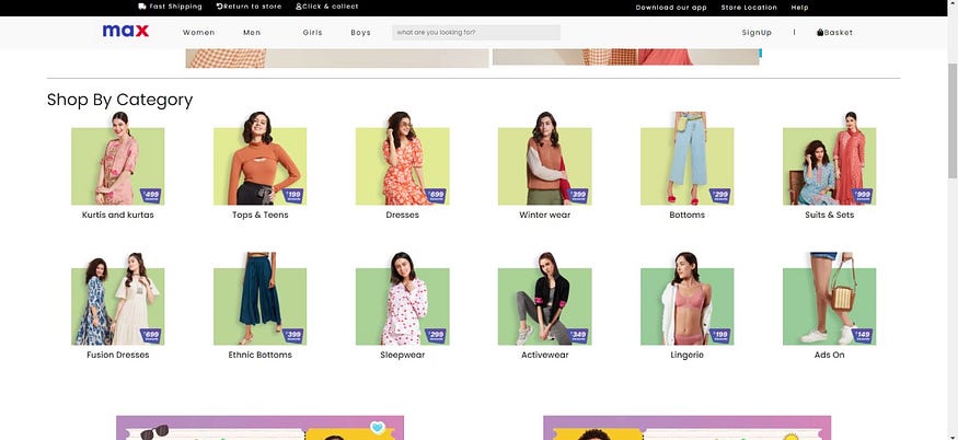 GitHub - sakaars/MaxFashion-Clone: Max Fashion is well-known for their ...