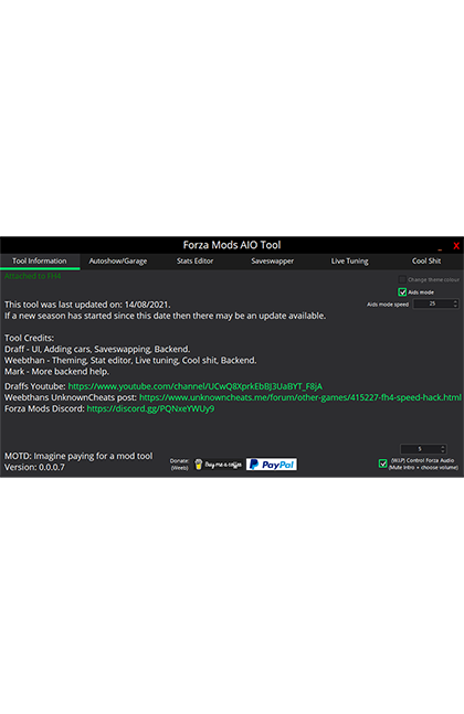 GitHub - candiath/AIO-forzaMods: Download and features