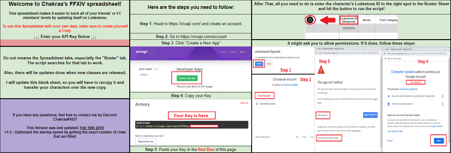 GitHub - ChakraaThePanda/FFXIV-Google-Sheets: Project made XIVAPI and Google Sheets