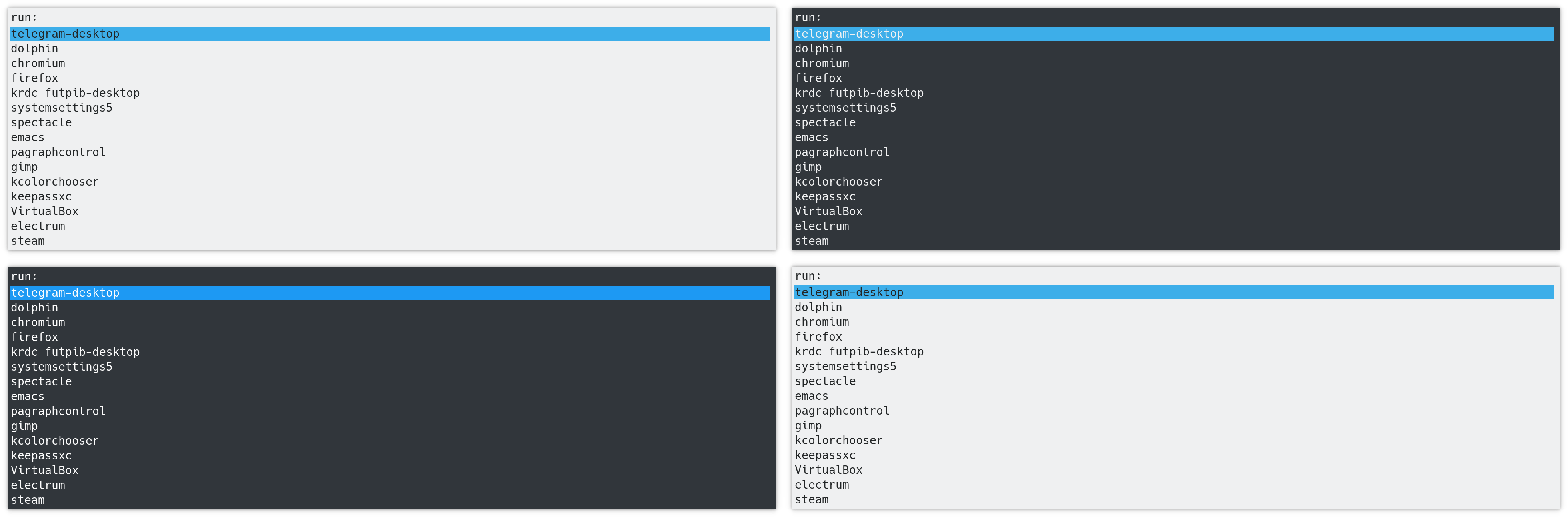 GitHub - futpib/breeze-rofi-theme: Breeze Themes for Rofi to match KDE Breeze Themes
