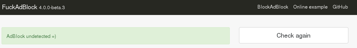GitHub - Mechazawa/FuckFuckAdblock: Acts like FuckAdBlock.js but always says that no adblock was ...