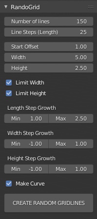 GitHub - mantissa-/RandoGrid: Blender addon to create tunnels of random ...
