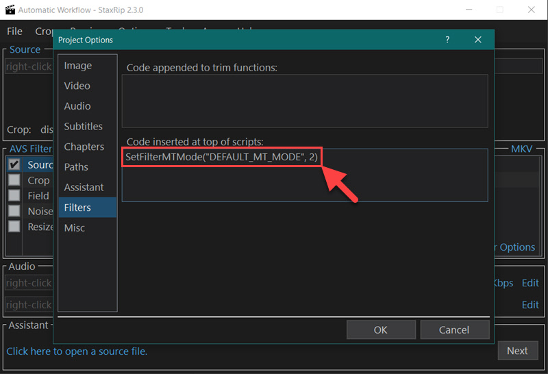 How to set up a simple multithreaded QTGMC template for AviSynth · staxrip/staxrip Wiki · GitHub