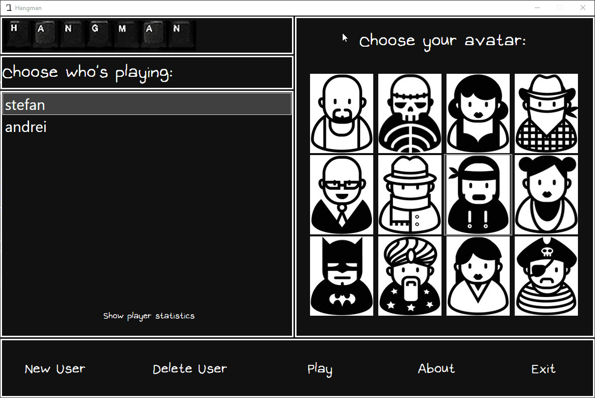 GitHub - sbotejaru/Hangman: Hangman game made in C# WPF