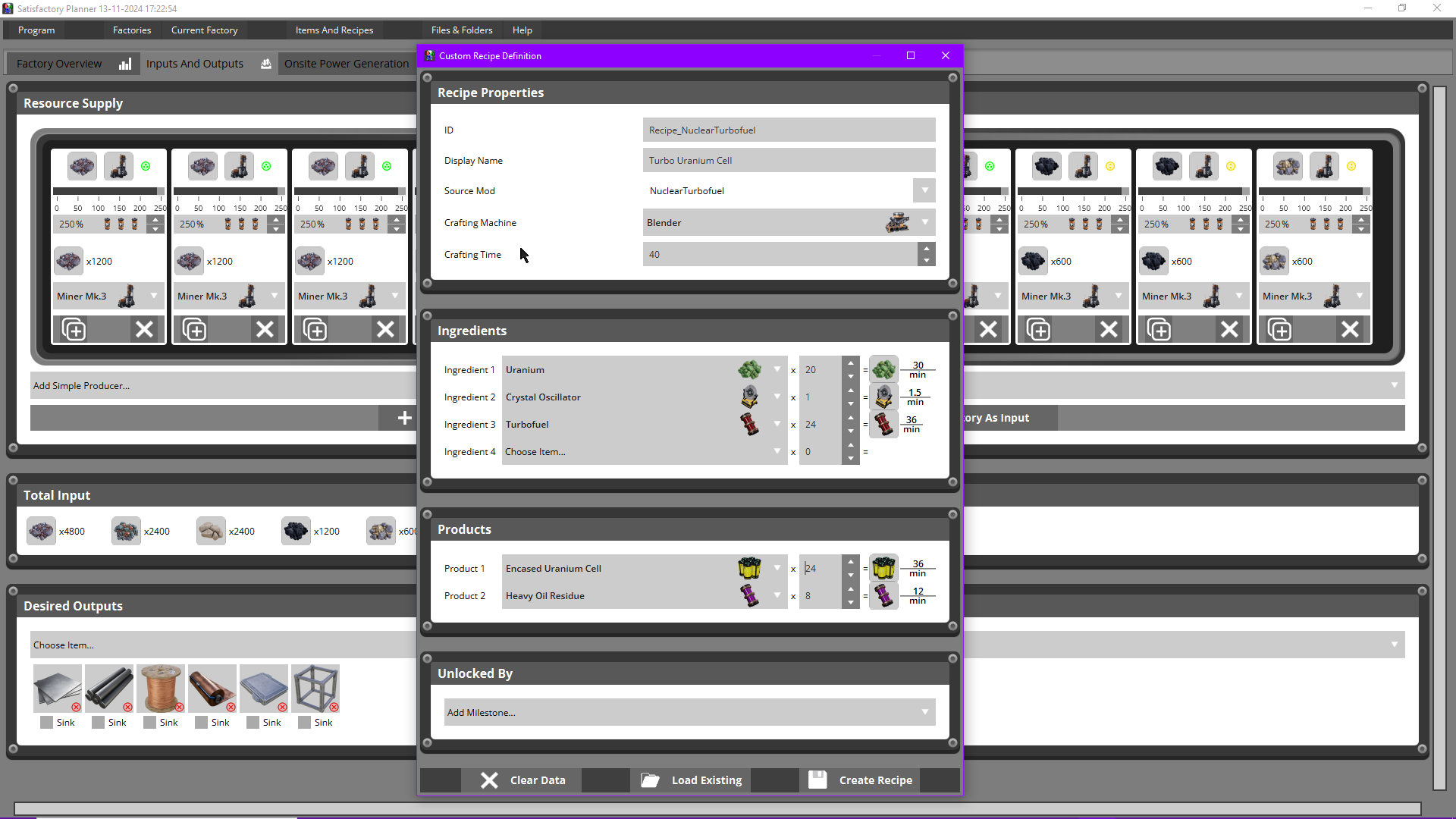 GitHub - ReikaKalseki/Satisfactory-Planner: A tool for planning efficient self-contained ...
