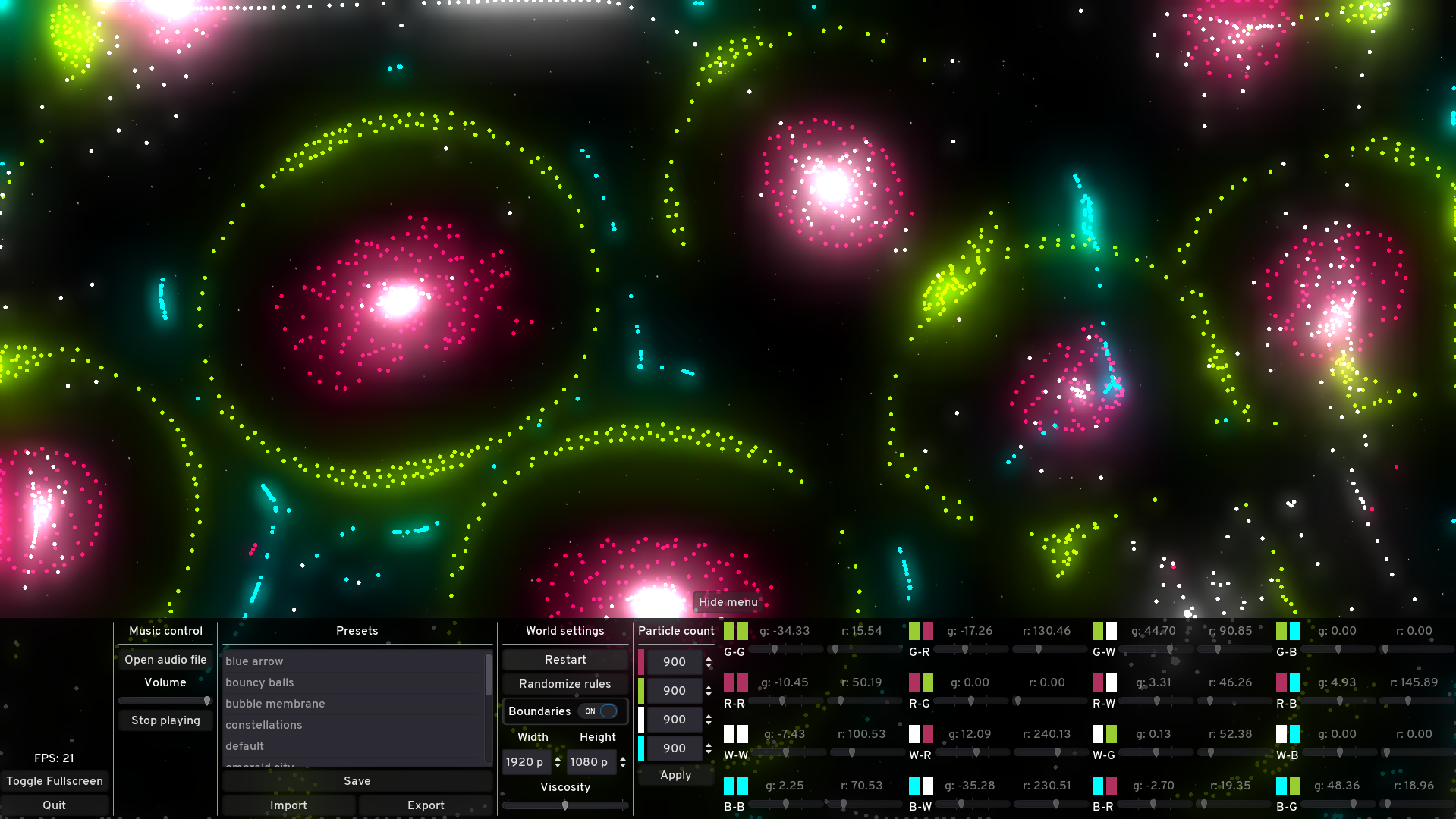 GitHub - NiclasEriksen/game-of-leif: A particle simulation based purely on attraction and ...