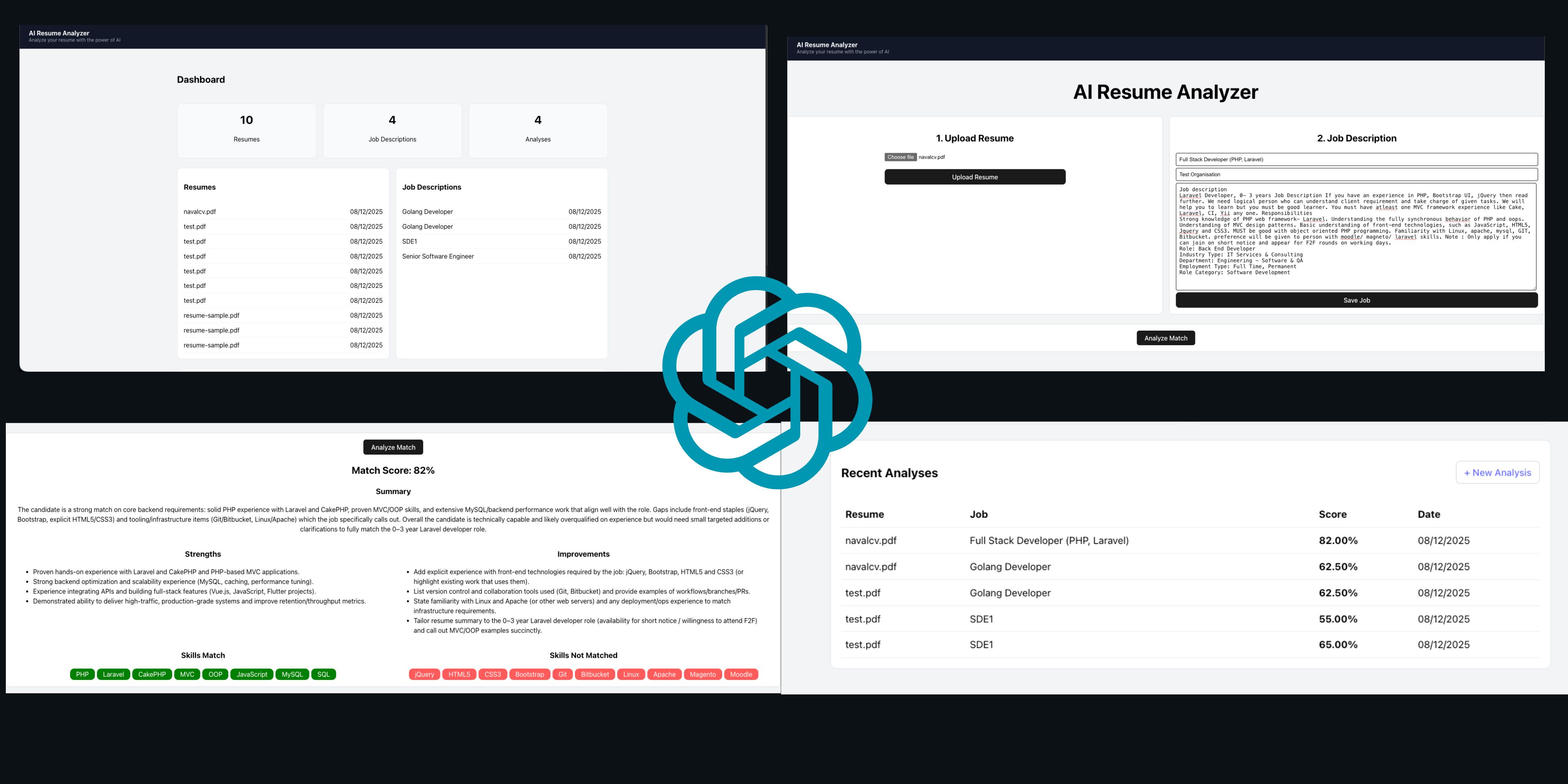 GitHub - NavDevP/resume-analyzer: An AI-powered web app that analyzes resume against a job ...