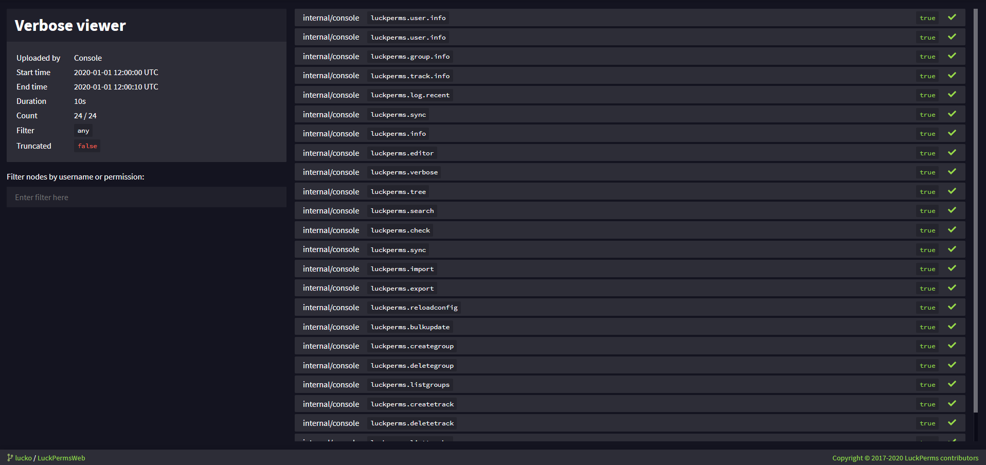 Verbose · LuckPerms/LuckPerms Wiki · GitHub