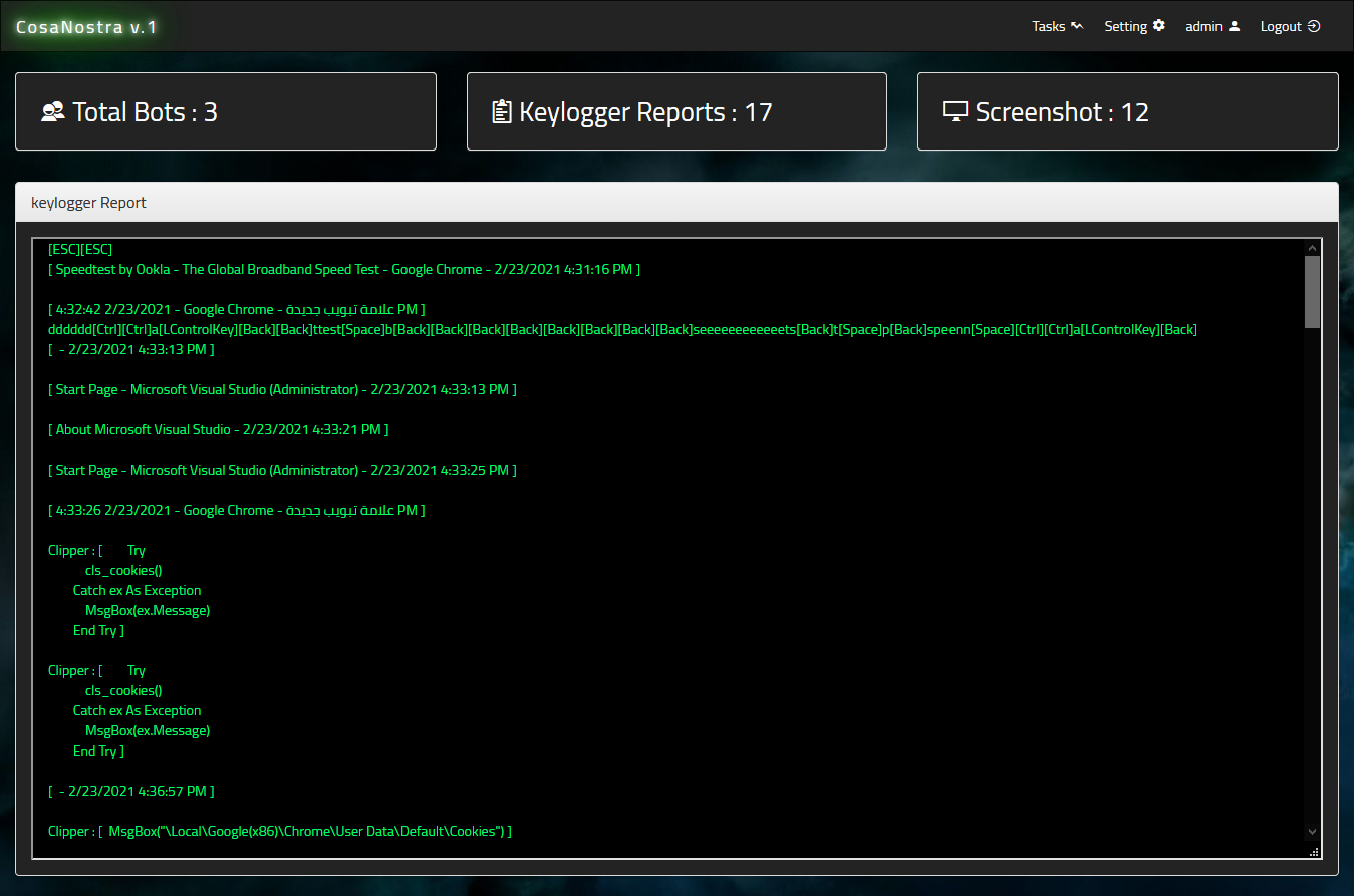 GitHub - moneermasoud/CosaNostra-HTTP-Botnet: HTTPBotNet