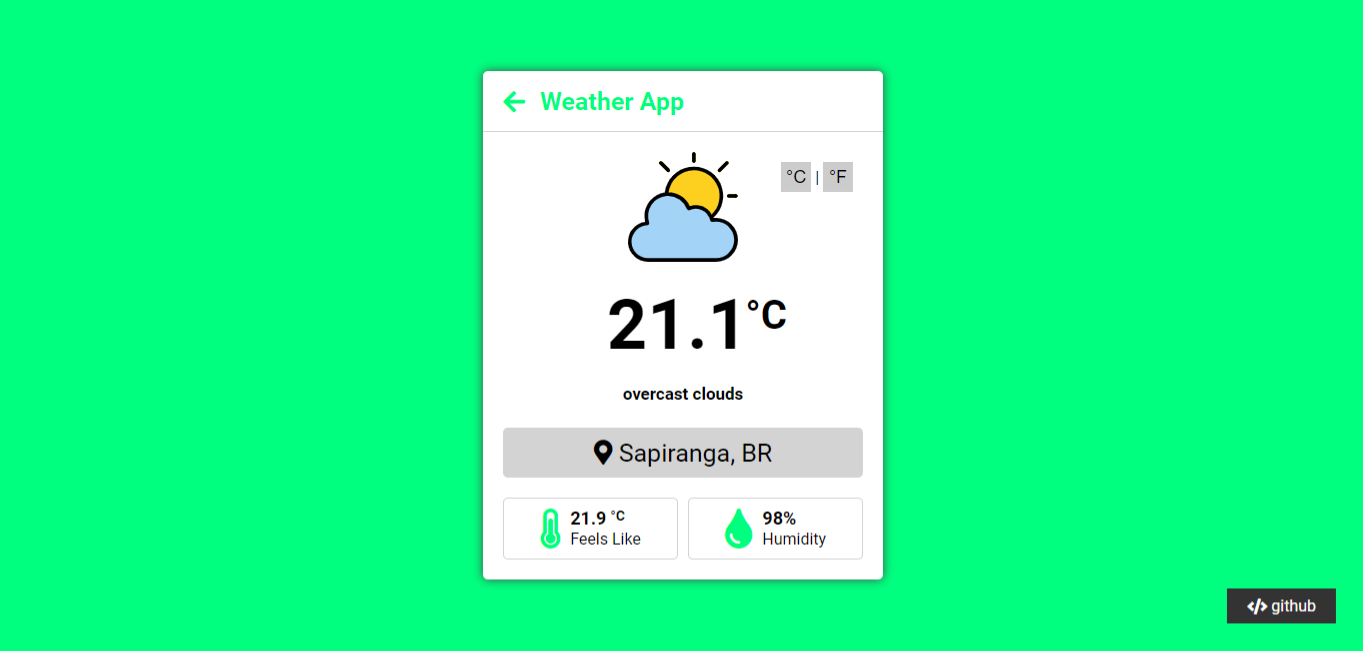 GitHub - thaua-engelmann/weather-app: A vanilla javascript Weather App using openWeatherMap API.