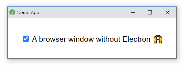 GitHub - mhils/native_web_app: Use native browsers for Electron-style apps!
