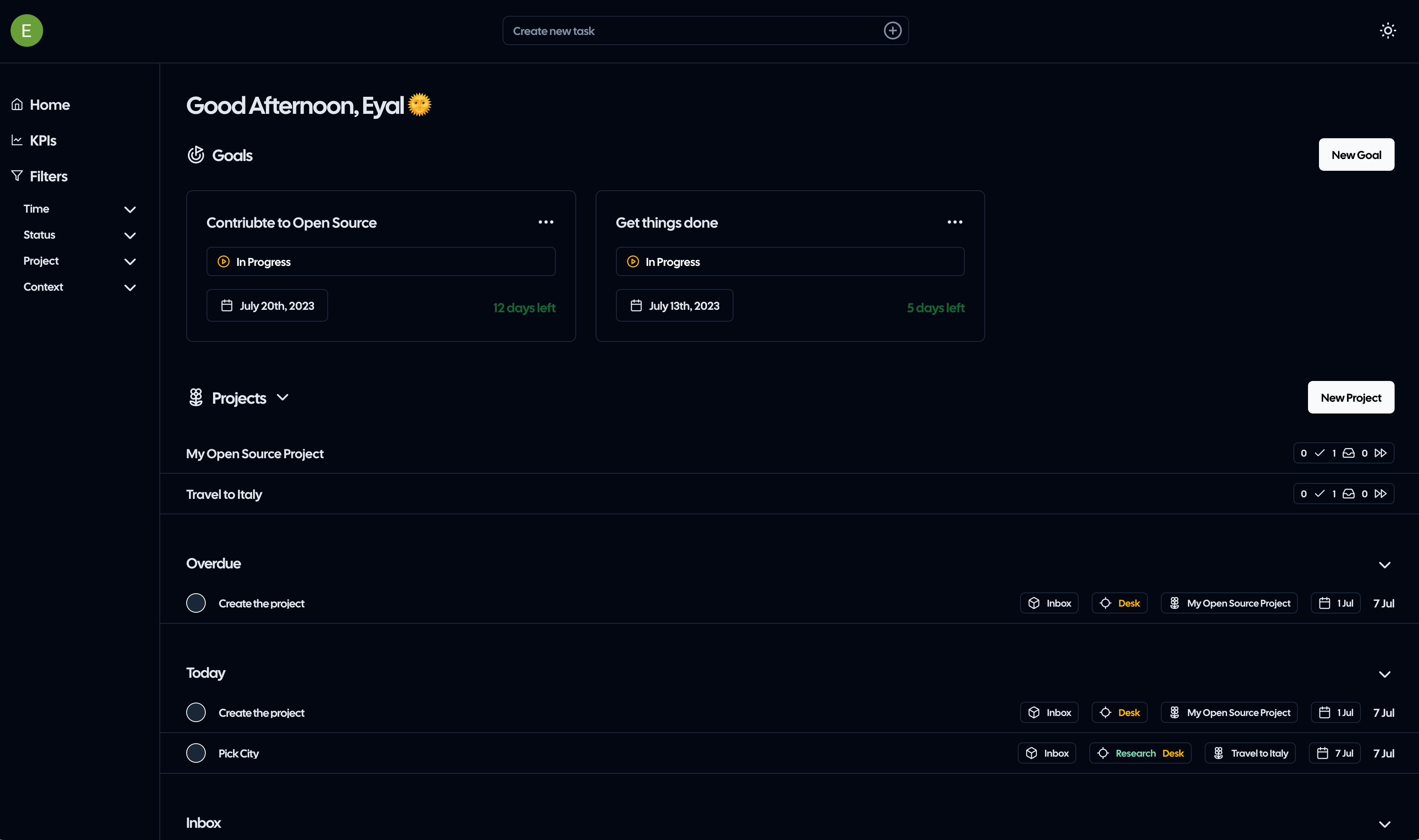 GitHub - eyalcohen4/GTD: Get Things Done task managment app, built with the next.js 13, next ...