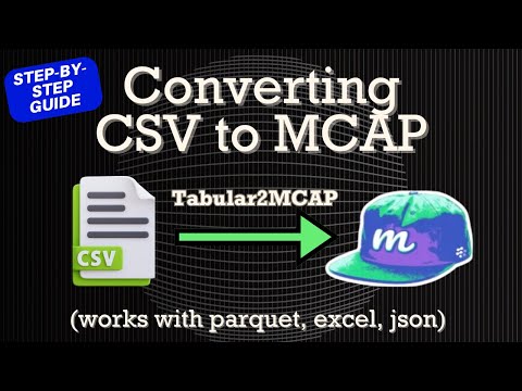GitHub - alloyrobotics/tabular2mcap: Convert tabular data (CSV) to MCAP ...