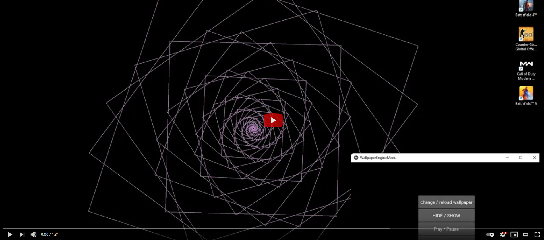 GitHub - p0lygun/wallpaper-engine: wallpaper-engine set your python ...