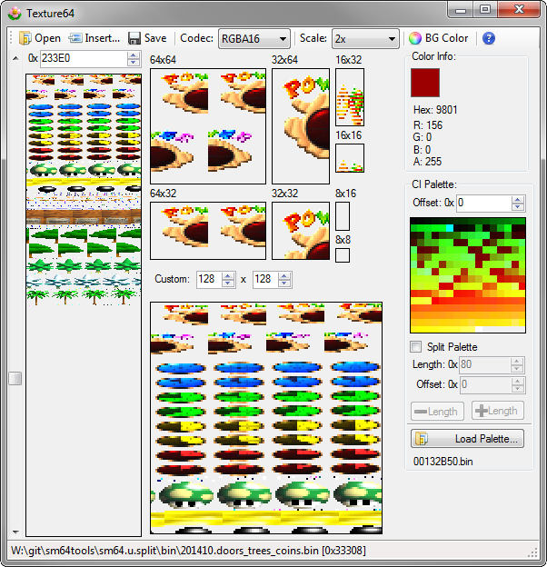 GitHub - kevanmowery/Texture64-N64-Texture-Editor: N64 Texture Ripper ...