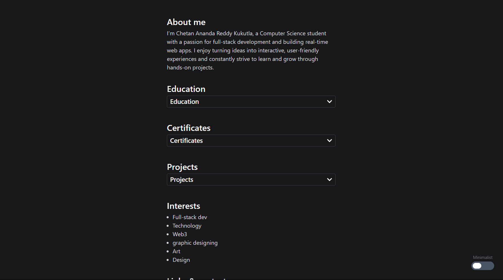 GitHub - ChetanAnandaReddyKukutla/personal_portfolio: This project is a ...