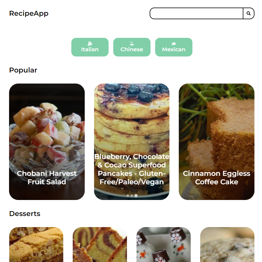 GitHub - kaykyls/recipe-app: A Recipe App made with React using the Spoonacular API.