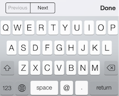 GitHub - kalvish21/CustomKeyboard: Provide Previous, Next, Done buttons for iOS keyboard