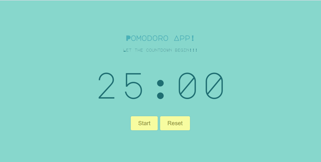 Github Chinel React Pomodoro App This Application Is A Simple And