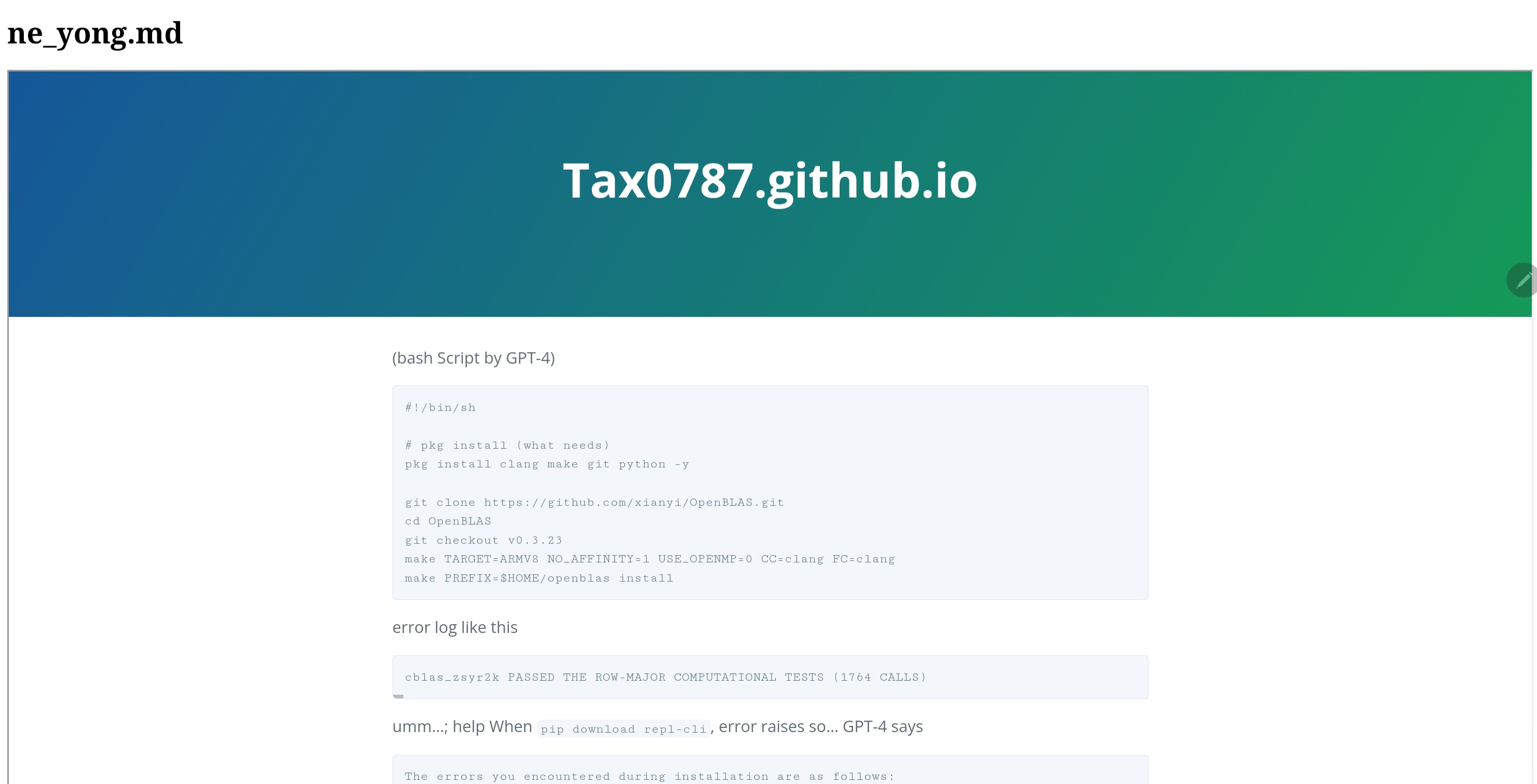 Can't build in Termux · Issue #4248 · OpenMathLib/OpenBLAS · GitHub