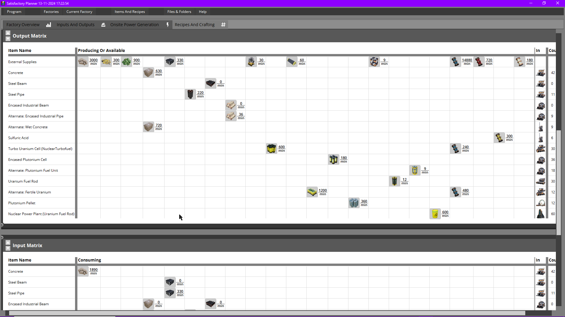 GitHub - ReikaKalseki/Satisfactory-Planner: A tool for planning efficient self-contained ...
