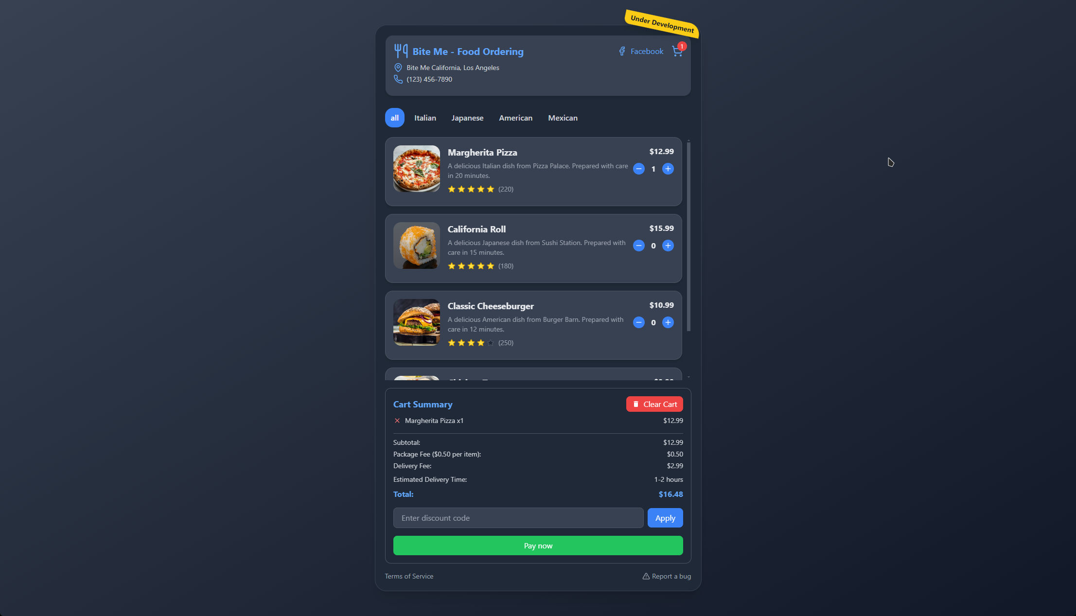 GitHub - dan0dev/Food-Board: A React-based food ordering app demo!