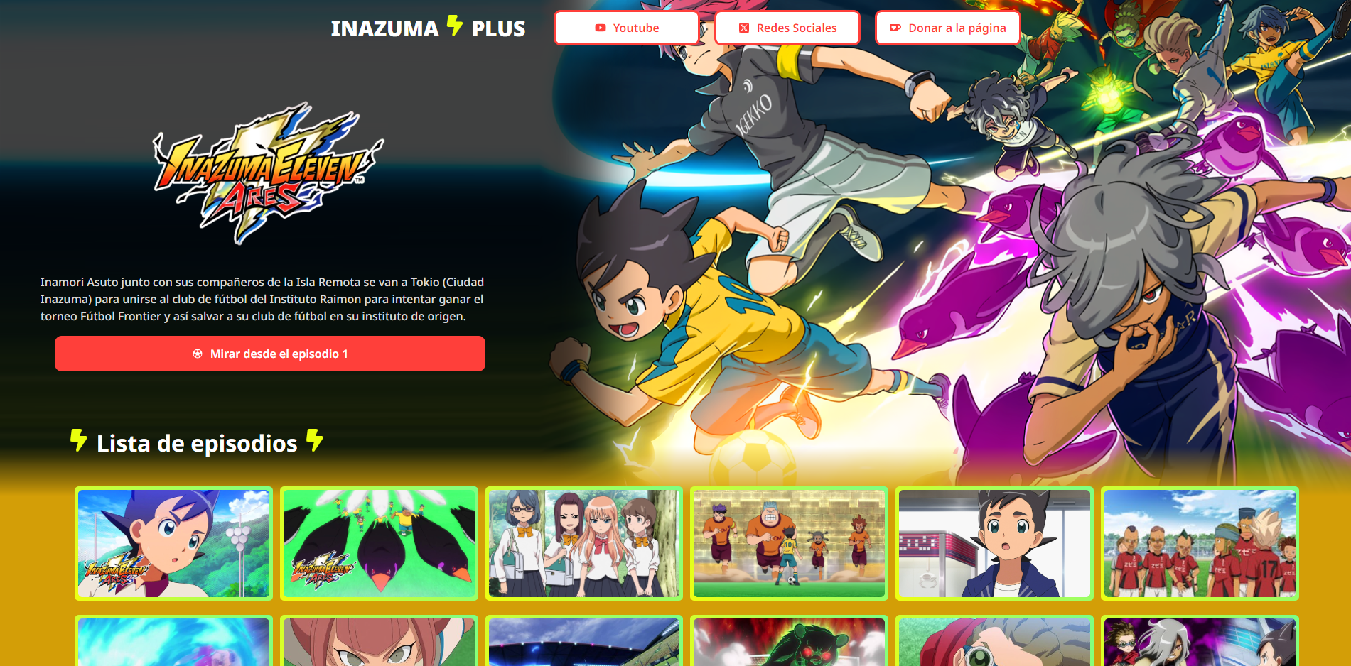 GitHub - SebaBurst/InazumaPlus: Inazuma Eleven Plus is a multiplataform website developed in ...