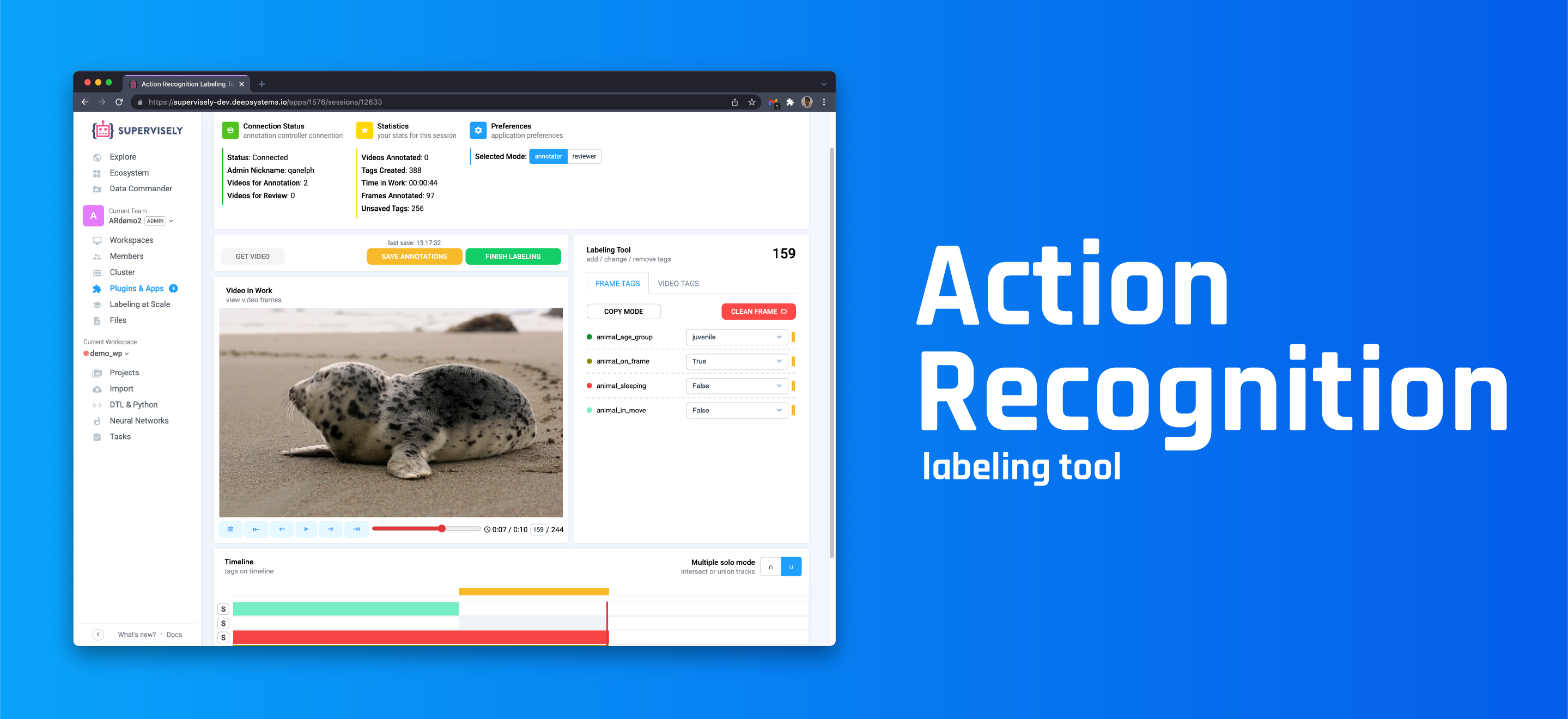 GitHub - supervisely-ecosystem/action-recognition-labeling