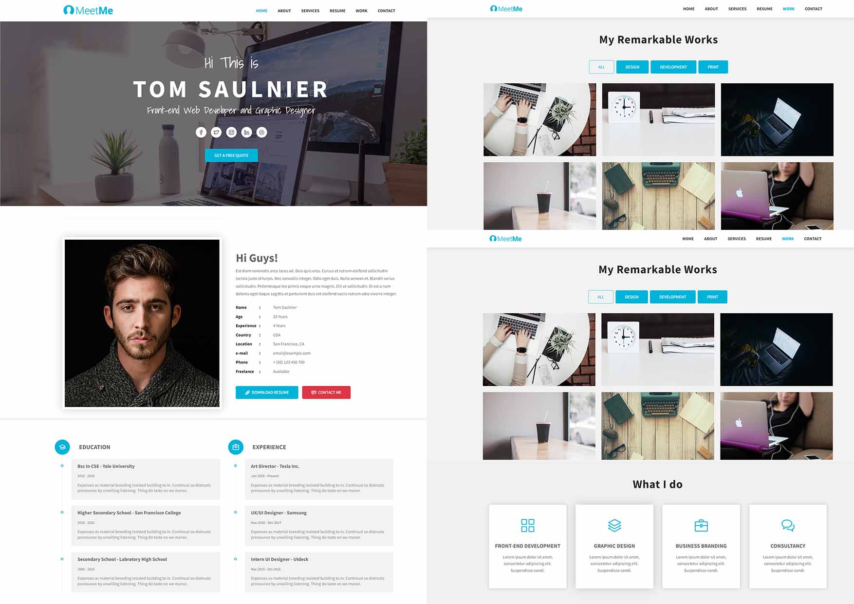 GitHub - Waite0603/Resume-vCard-Collection: About Responsive Personal ...