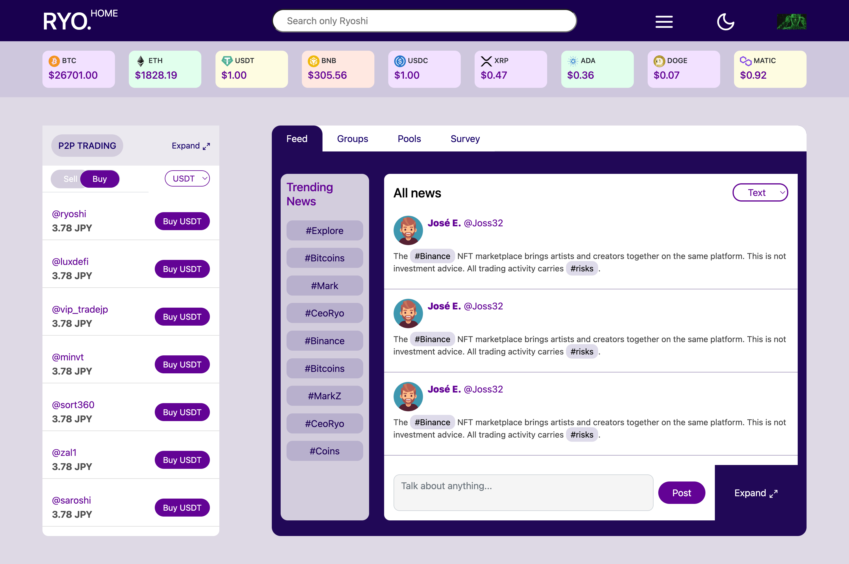 GitHub - ryoshi-finance/frontend-dapps: Dapps Official Ryoshi Finance